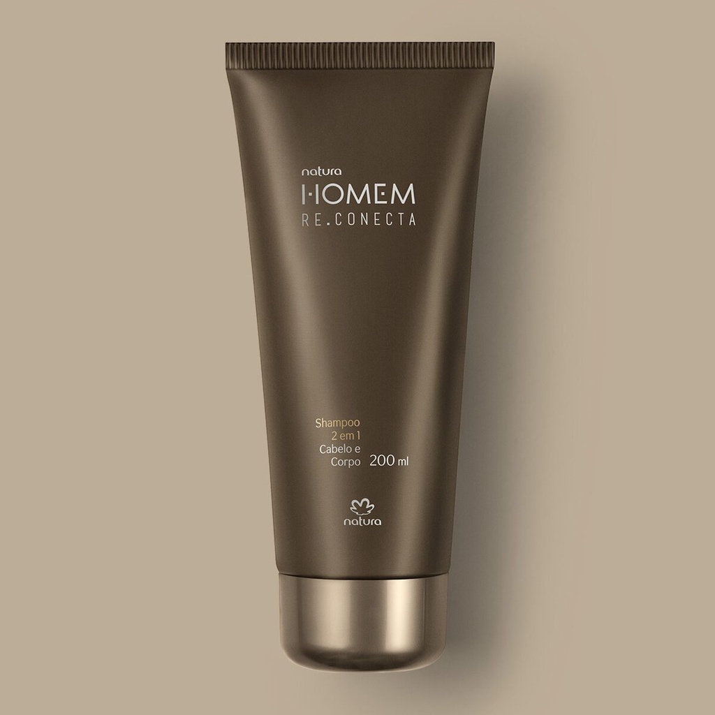 Shampoo 2 em 1 Cabelo e Corpo Natura Homem Re.Conecta - Natura | Shopee ...
