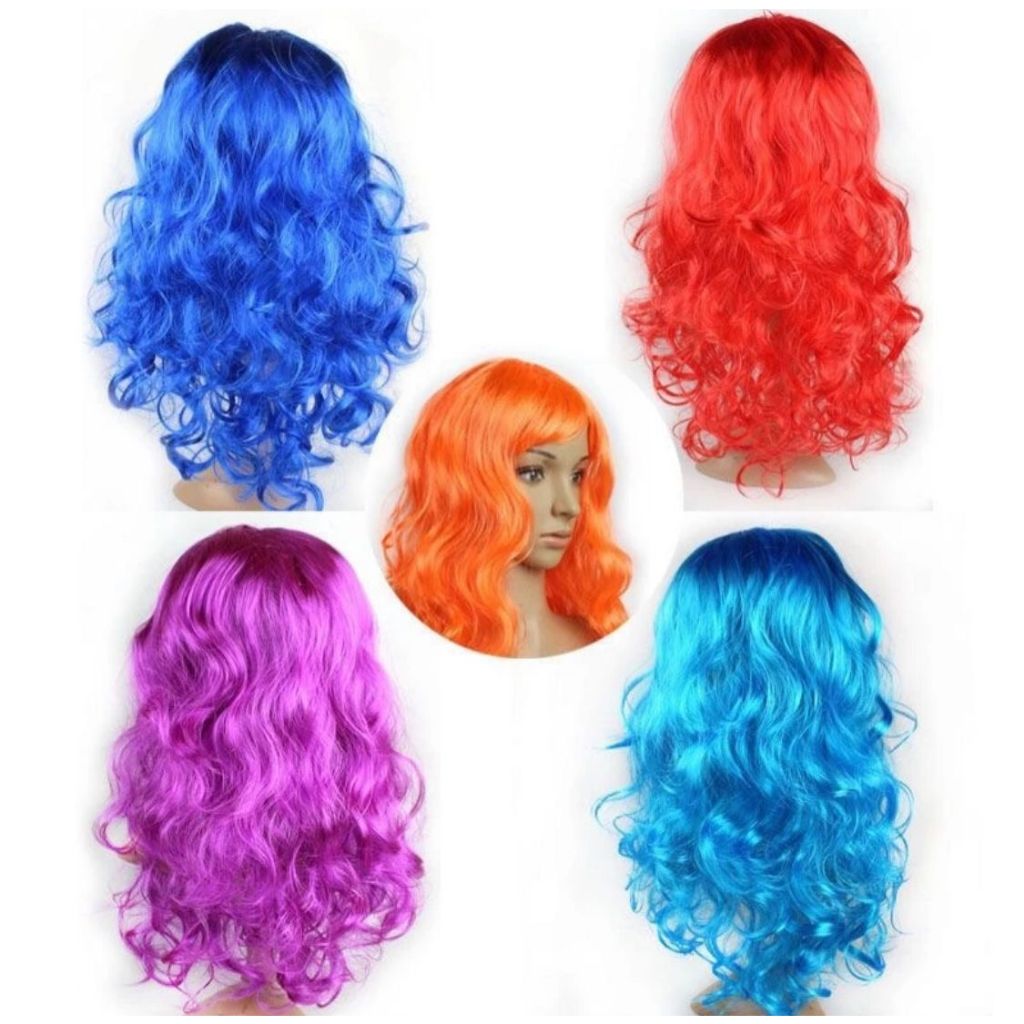 Peruca Longa Ondulada Festa Carnaval Fantasia | Shopee Brasil