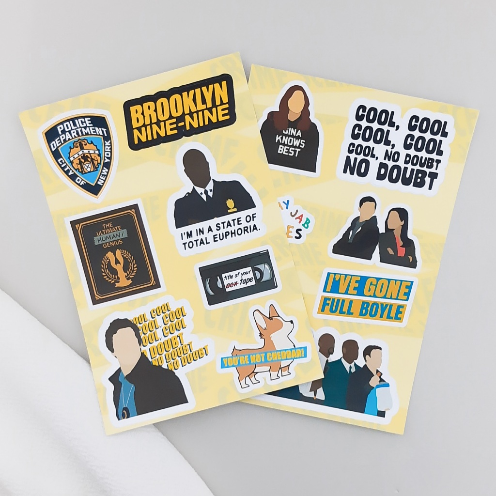 adesivos brooklyn nine nine b99 bijuxpop | Shopee Brasil