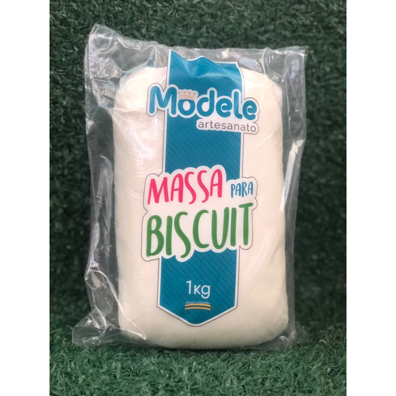Massa de Biscuit Natural | Modele - 1kg - Escorrega o Preço