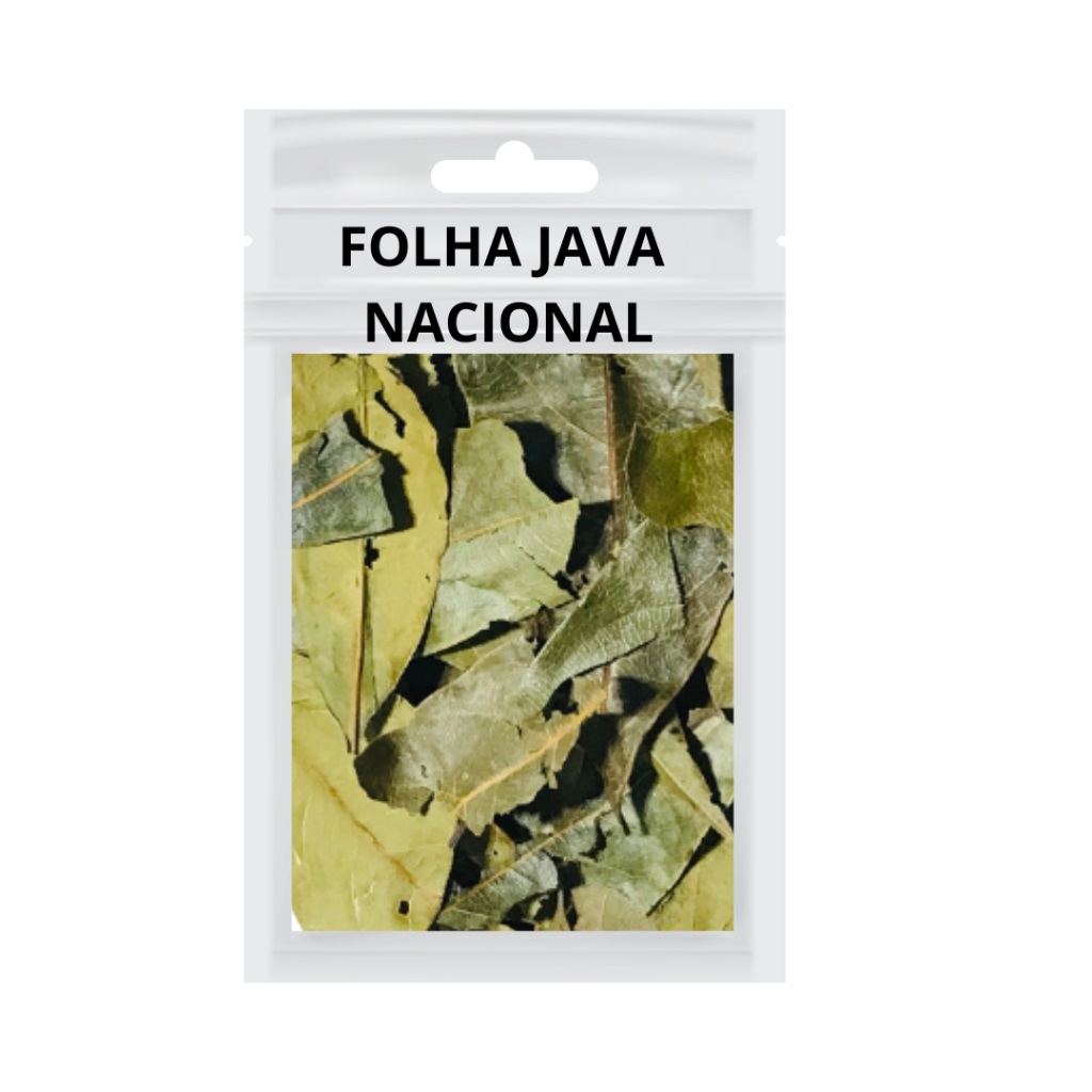 Folha Java Nacional 50Gr (Erva seca) Embalagem ILustrativa | Shopee Brasil
