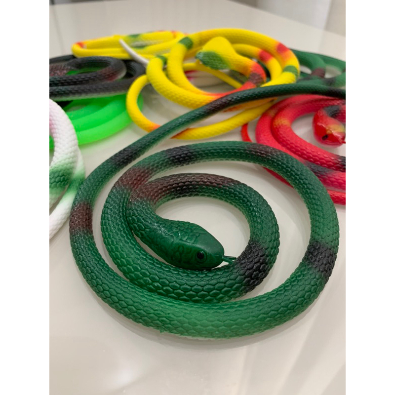 Cobra em Borracha Realista - Kit C/ 3 Cobras - 1 metro - Brinquedo De ...