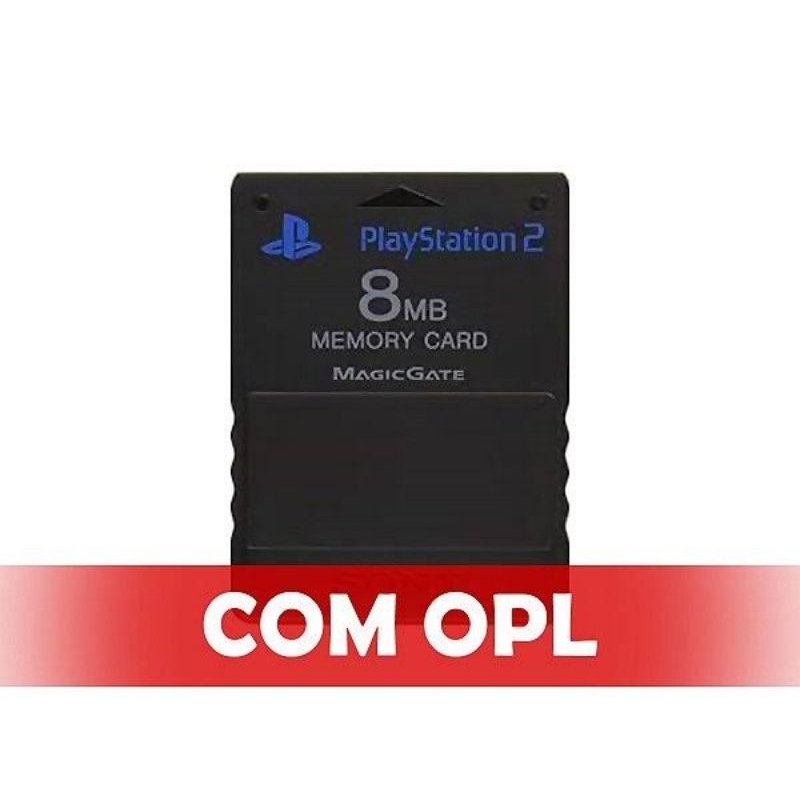 MEMORY CARD DE PLAYSTATION 2 COM OPL ATUALIZADO | Shopee Brasil