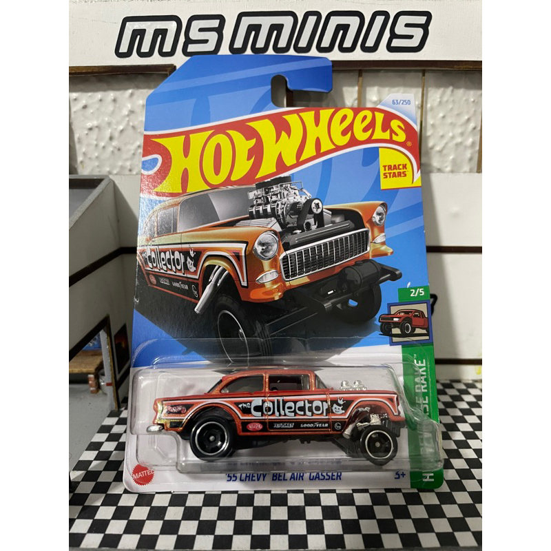 Hot Wheels Reverse Rake 2024 - ‘55 Chevy Bel Air Gasser | Shopee Brasil
