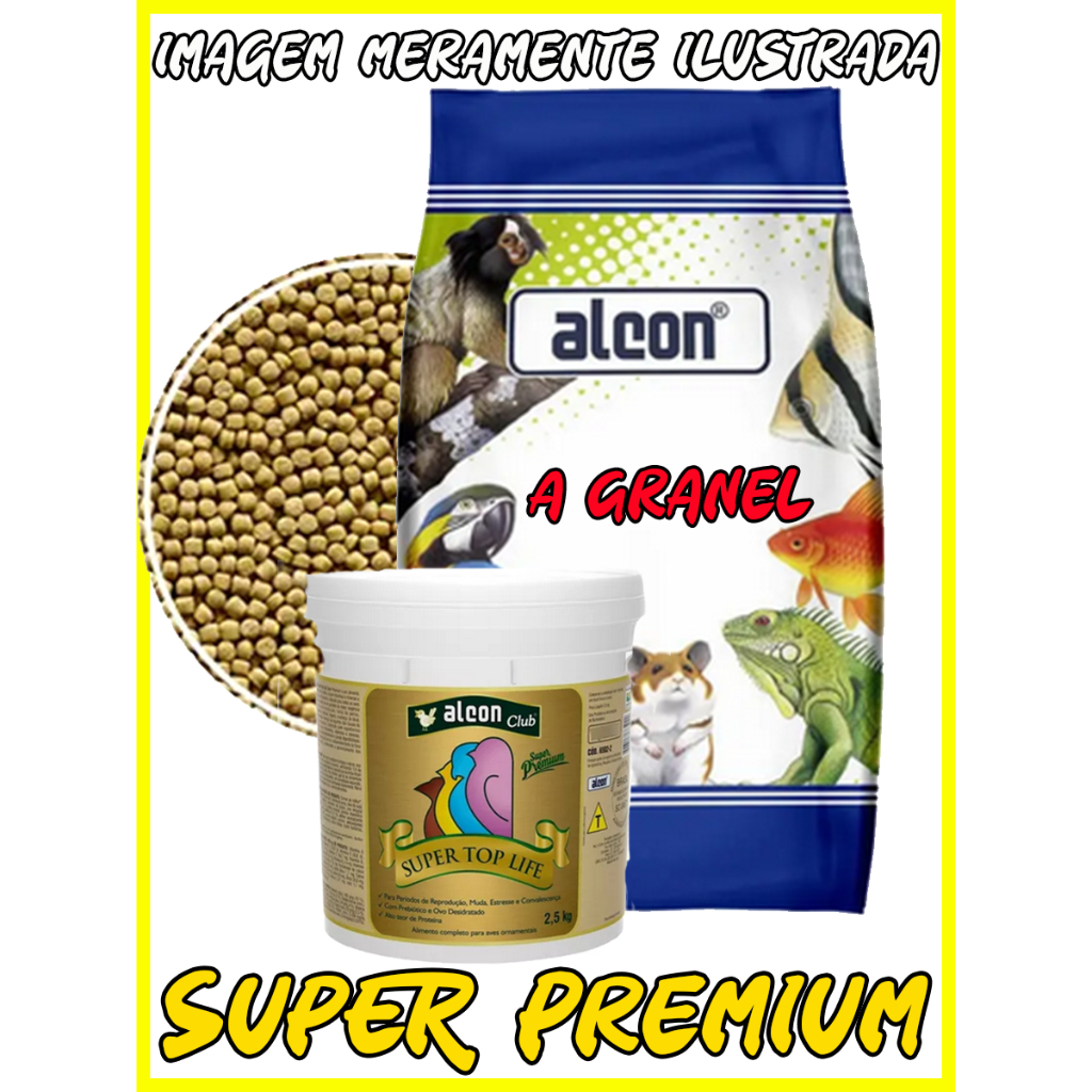 Alcon Club Super Top Life (A granel) 1kg | Shopee Brasil