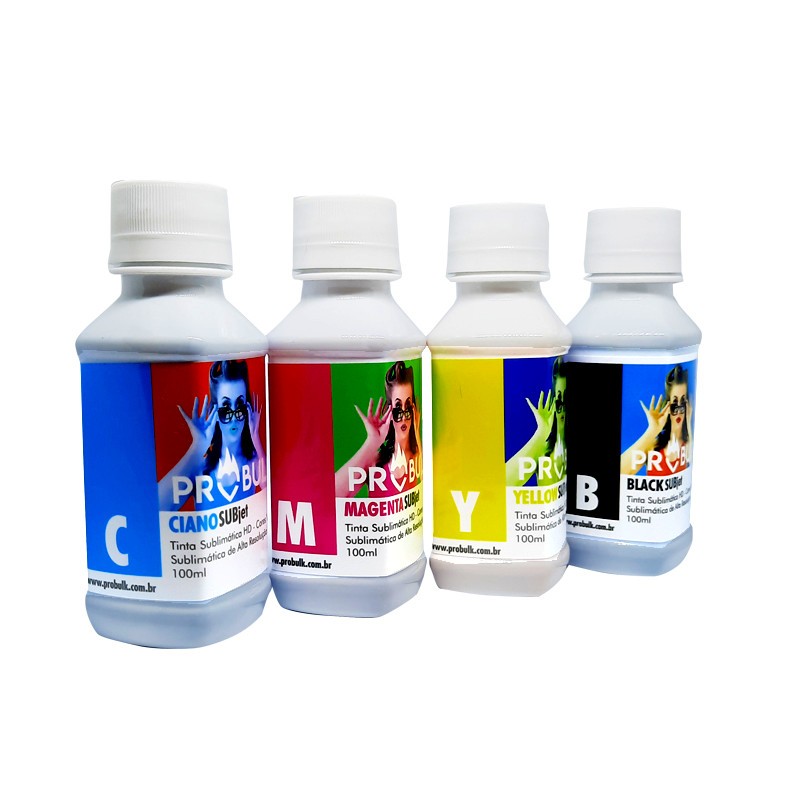 Tinta para Sublimação - SUBjet Probulk ( 100ml x 4 ) | Shopee Brasil