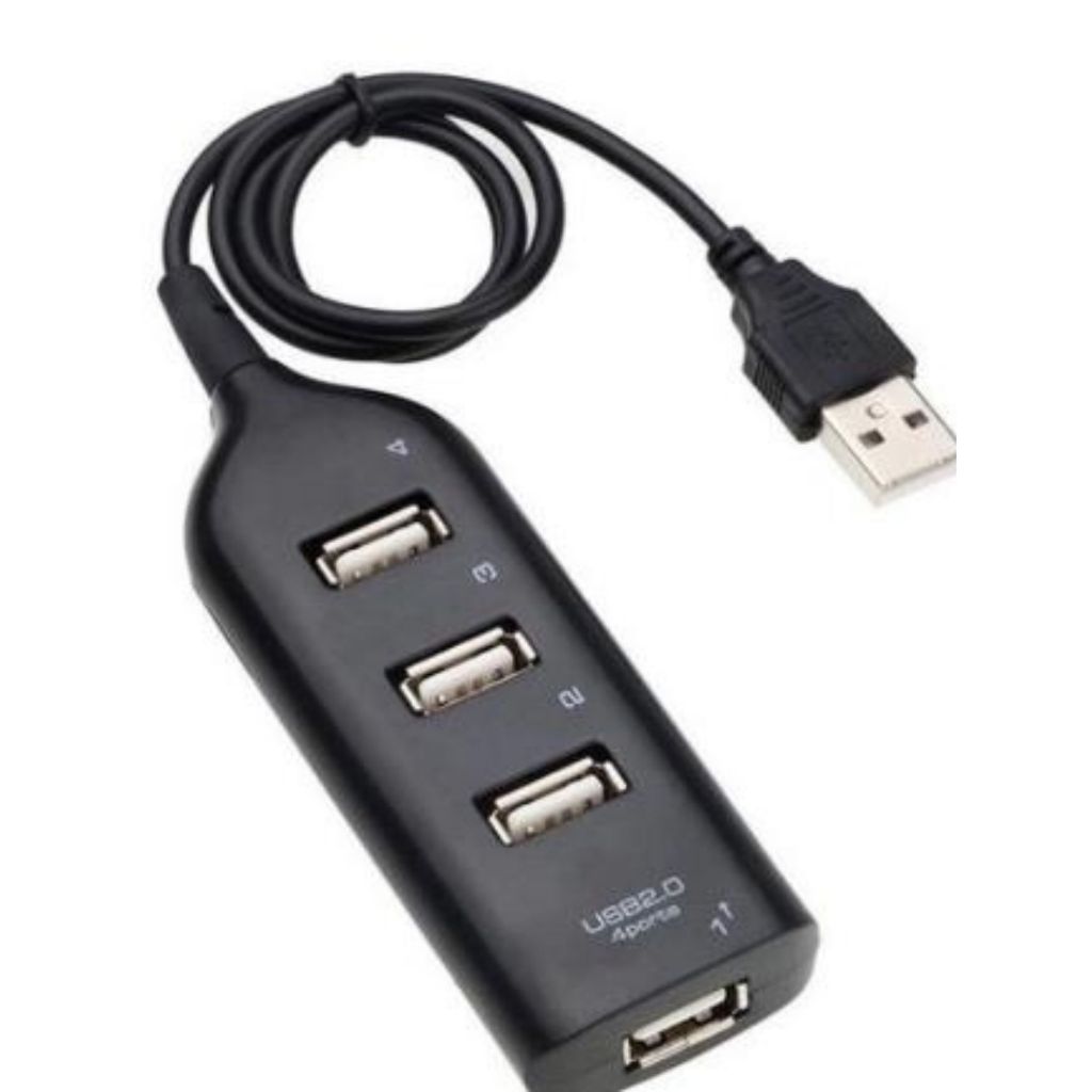 Mini Hub Usb 2.0 Com 4 Portas USB Cabo 0,5m Saída USB Preto ZJY-1M4 | Shopee Brasil