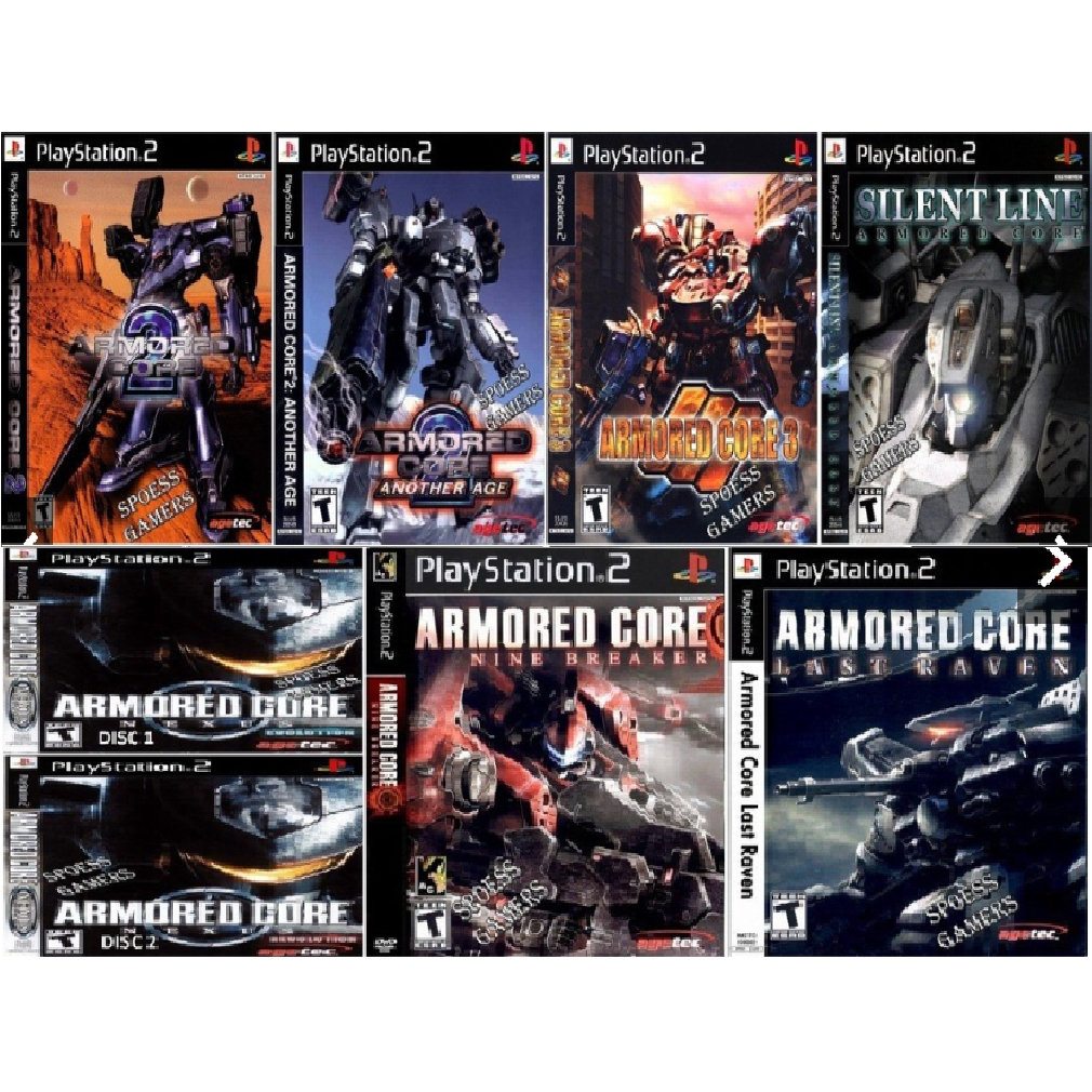 Armored Core Ps2 Coleção ( 8 Dvd ) Patch | Shopee Brasil