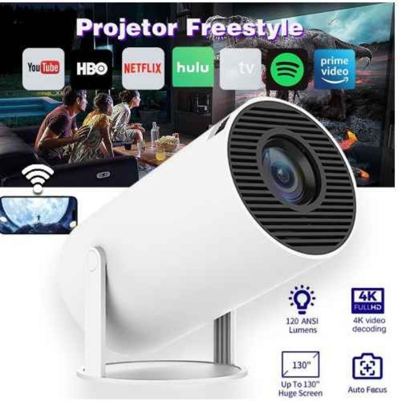 Projetor 4k 150 POLEGADAS com Sistema Android Magcubic HY300 Wifi e ...