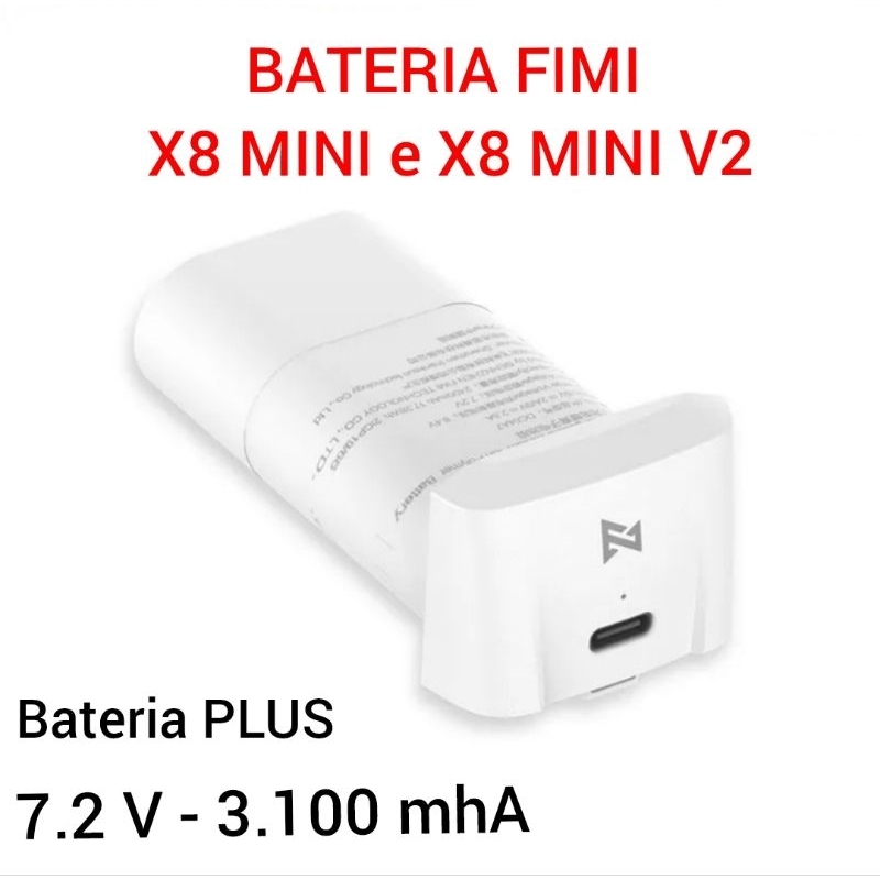 Bateria Fimi X8 Mini, X8 Mini V2 Plus, 7.2v, 3.100 Mha, Original | Shopee Brasil