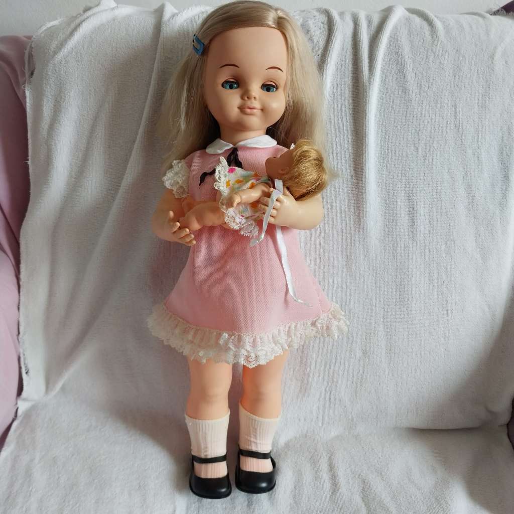 Boneca Mãezinha Estrela 1972 Com Bebê e Funcionando LEIA A DESCRIÇÃO ...