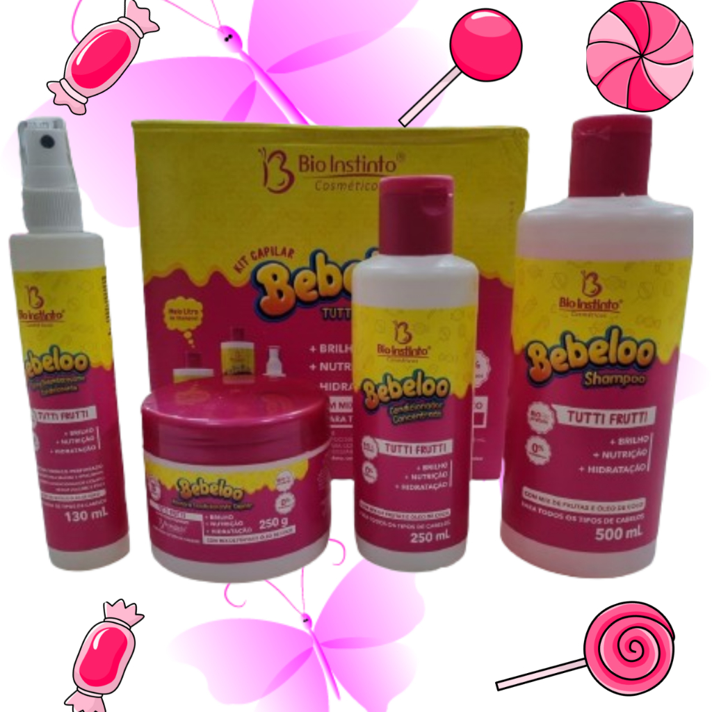 Kit Capilar BeBeloo (Tutti Frutti) Lançamento bio instinto (Cheirinho ...