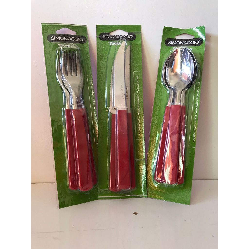 Talheres Jogo De Talheres 3pc Inox Garfo, Faca e Colher | Shopee Brasil