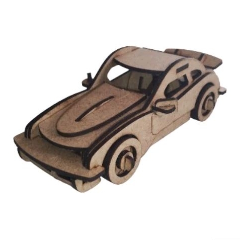 Quebra-Cabeça Carrinho 3D em MDF Porsche 911 Brinquedo infantil ...