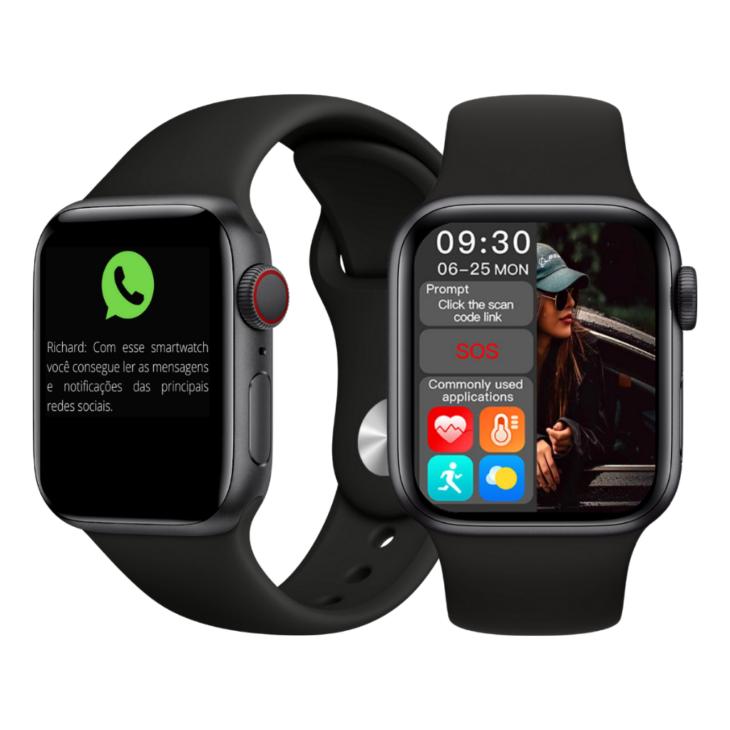 Relógio Inteligente Smartwatch Serie 10 Tela 45mm Com Película Feminino ...