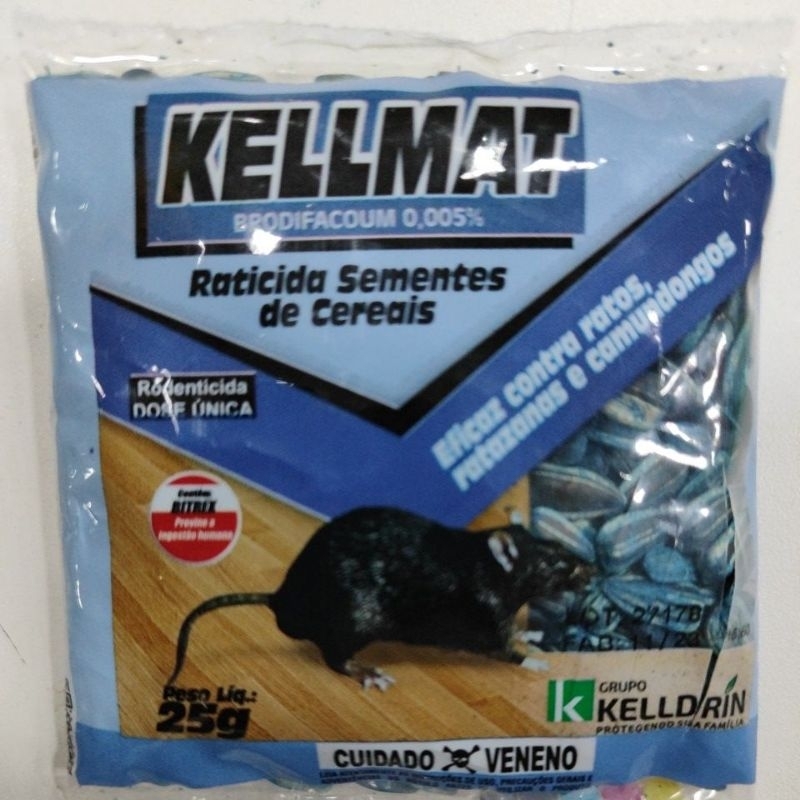 6 kellmat girassol azul mata rato camundongo ratazanas | Shopee Brasil