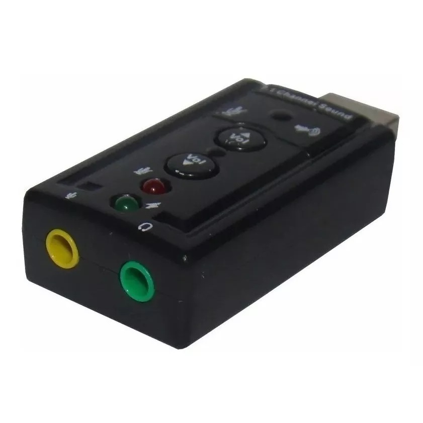 Adaptador Placa Som Usb 7.1 Entrada P2 Microfone E Fone | Shopee Brasil