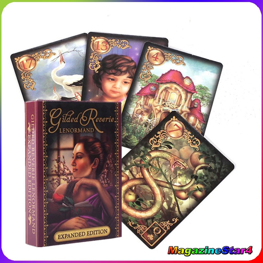 Baralho Cigano Gilded Reverie Lenormand Expanded Edition 47 Cartas Jogo De Tarô Oráculo Deck