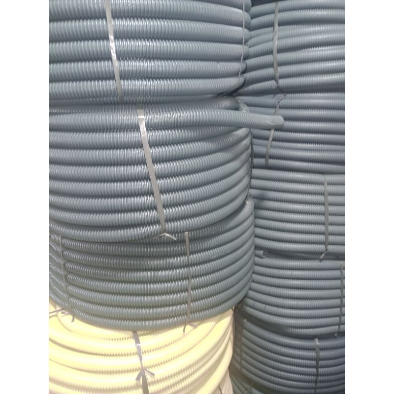 Conduíte Eletroduto Corrugado 1 Polegada Reforçado 25 Metros cinza ...