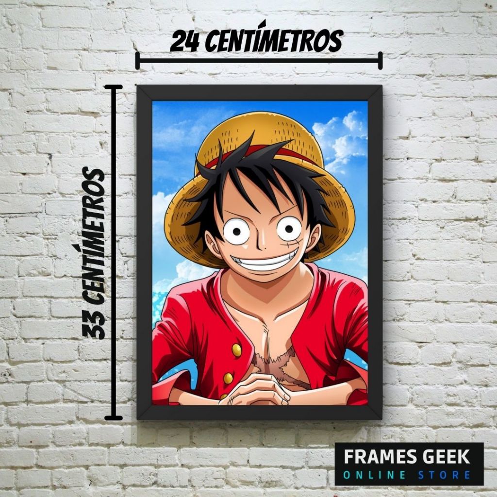 Quadros Decorativos 24x33 - One Piece Para Decoração Gamer Setup Anime ...