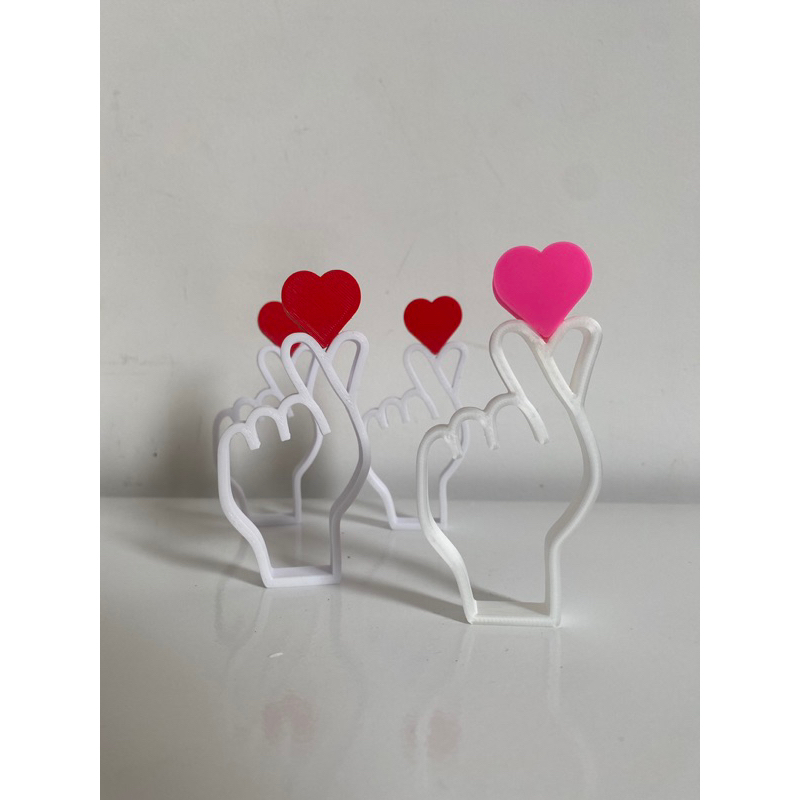 Coração Coreano KPop Dorama - Escultura Mão e Coração - Impressão 3D ...