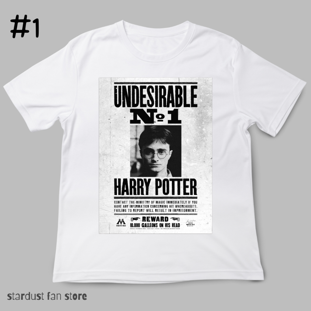 Camiseta Harry Potter | Undesirable Number 1 | Indesejável Número 1 ...