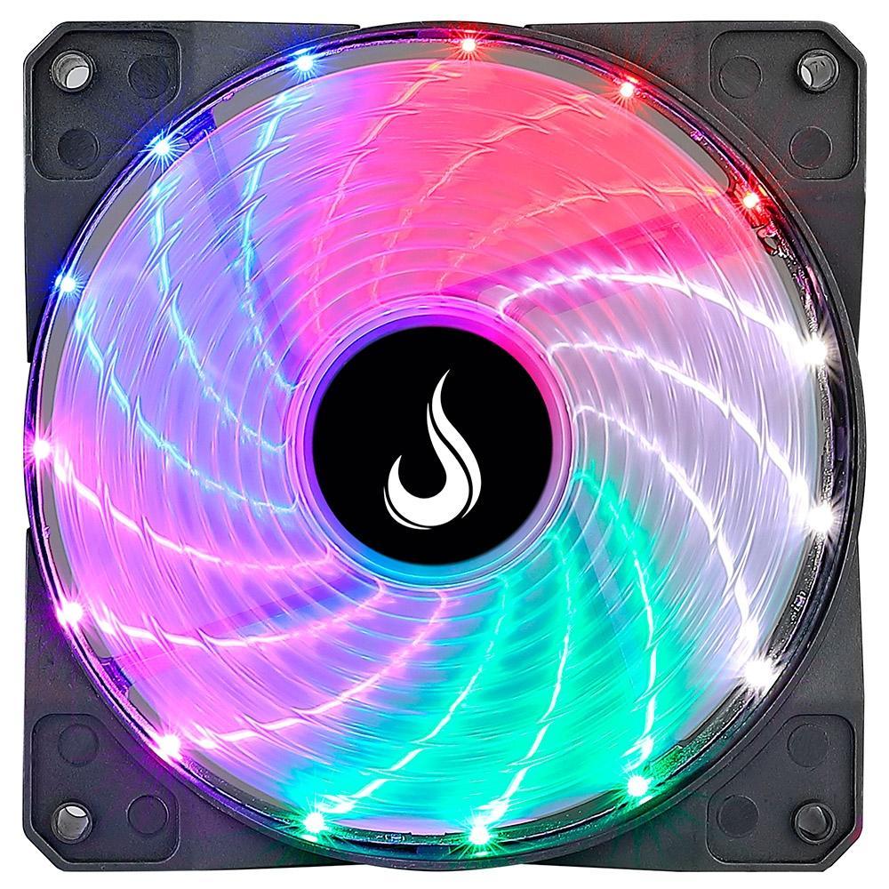 Cooler Fan 120mm Pc Gamer Fan Led Blue Rainbow | Shopee Brasil