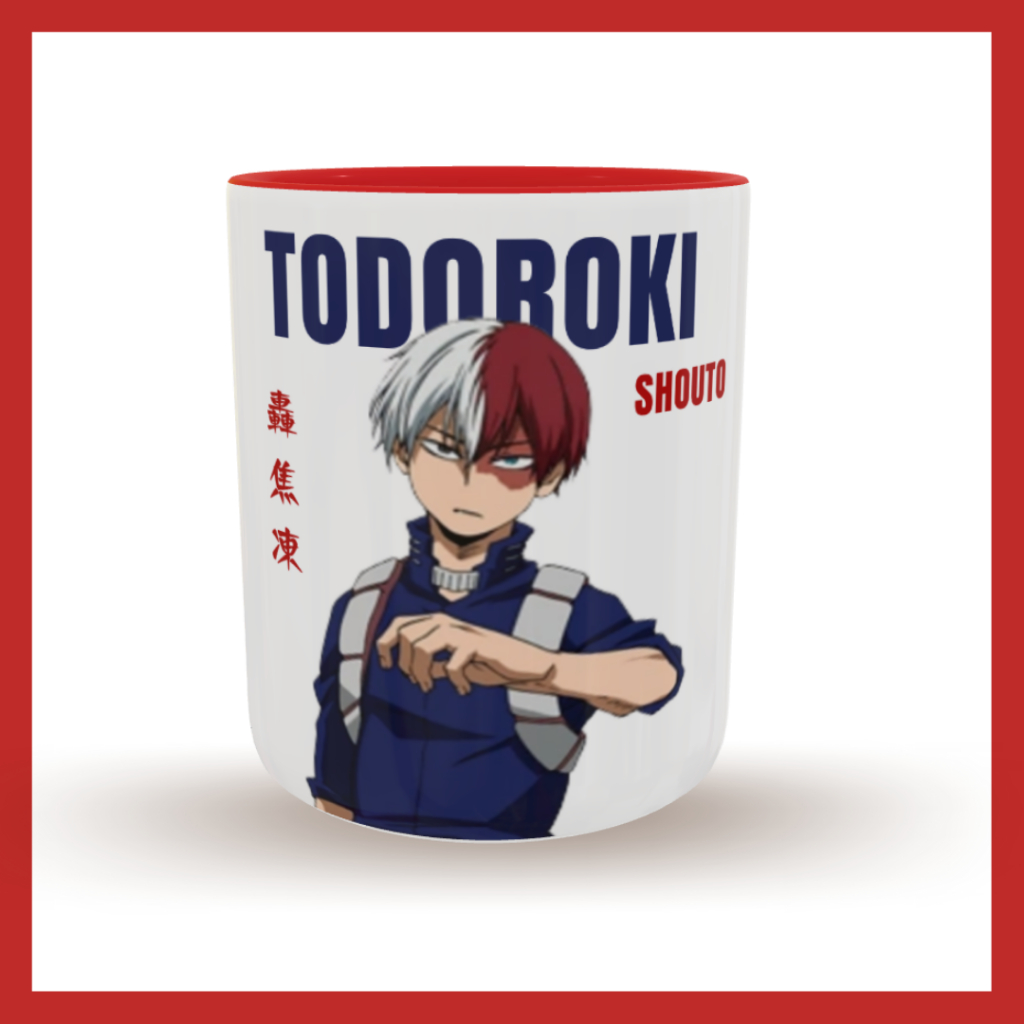 Caneca Todoroki Shoto c/ Porta Copo - Boku No Hero - My Hero Academia ...