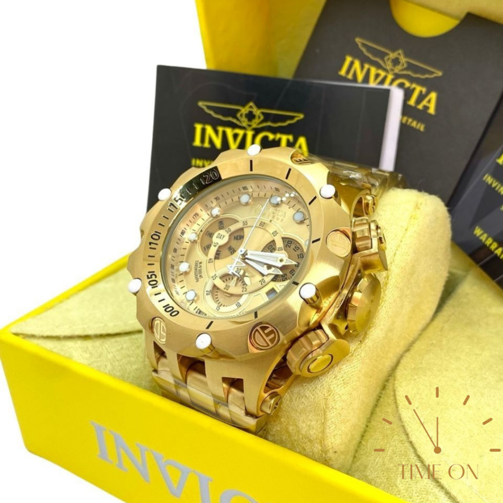 Invicta Hybrid Fundo Dourado | Shopee Brasil