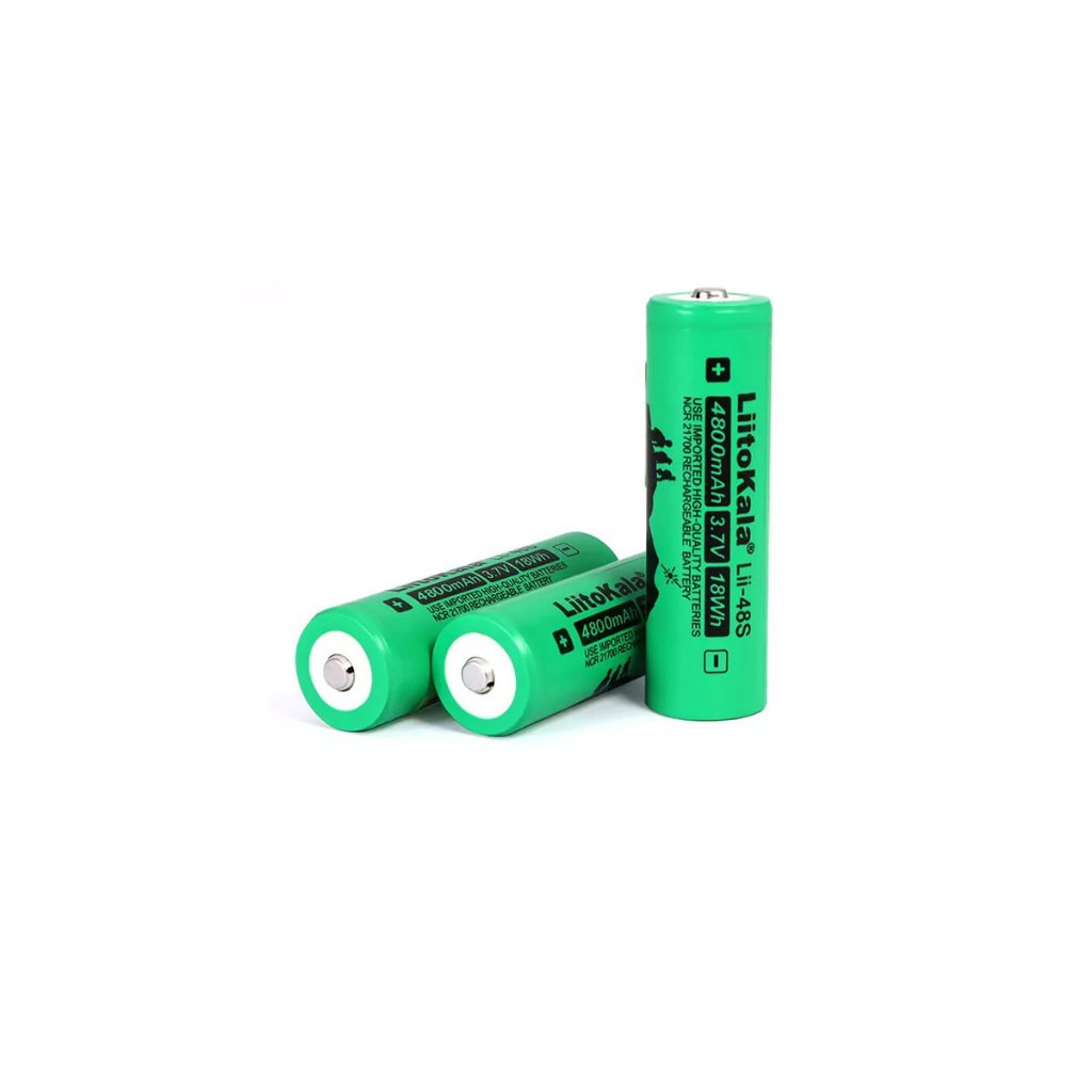 Kit Com 2 Baterias Liitokala Lii-48s 21700 3.7v 4800mah | Shopee Brasil