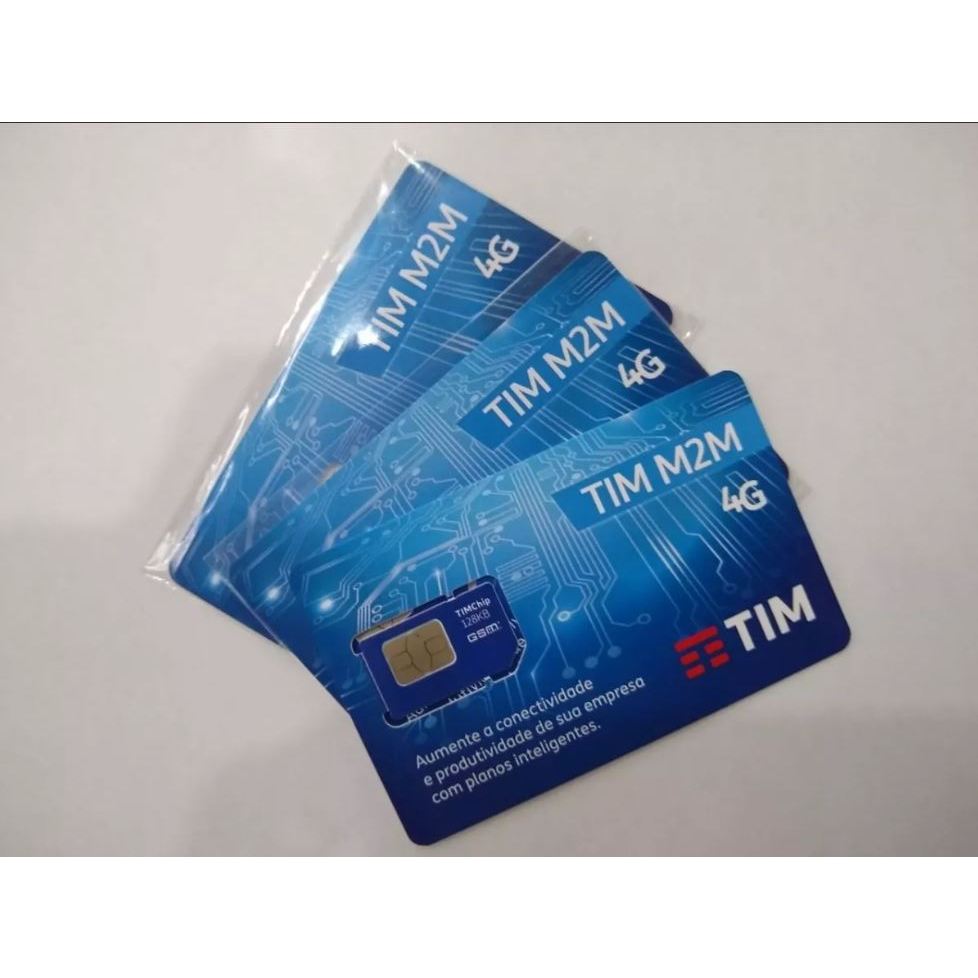 Chip M2M - TIm - Para MAQUINA DE CARTÃO, CENTRAL DE ALARME e RASTREADOR | Shopee Brasil