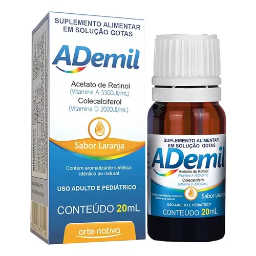 Vitamina Ademil Adtil Vit A e Vit D 20mL - Arte Nativa | Shopee Brasil
