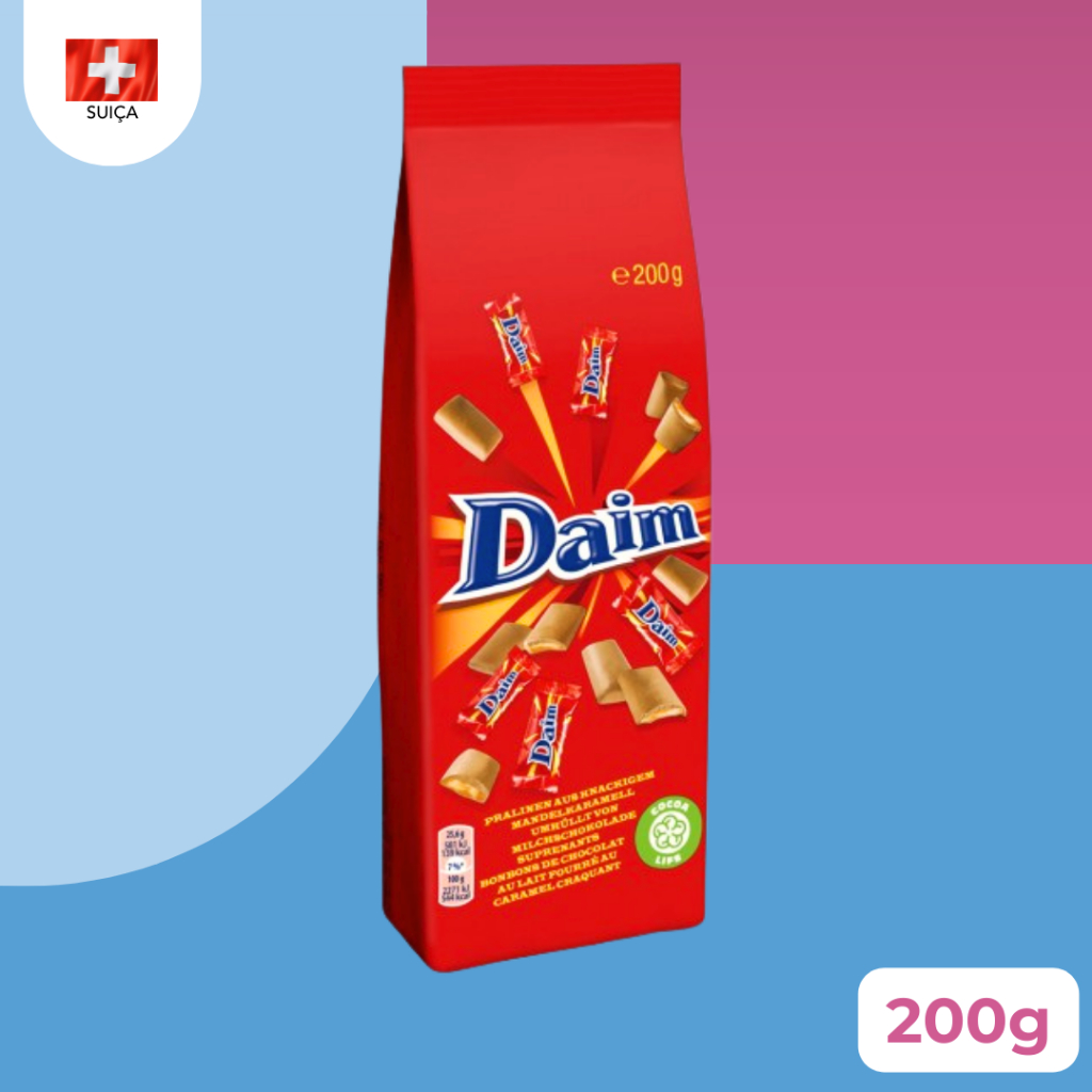 Mini Chocolates Ao Leite Daim Com Caramelo E Amêndoa 200g | Shopee Brasil