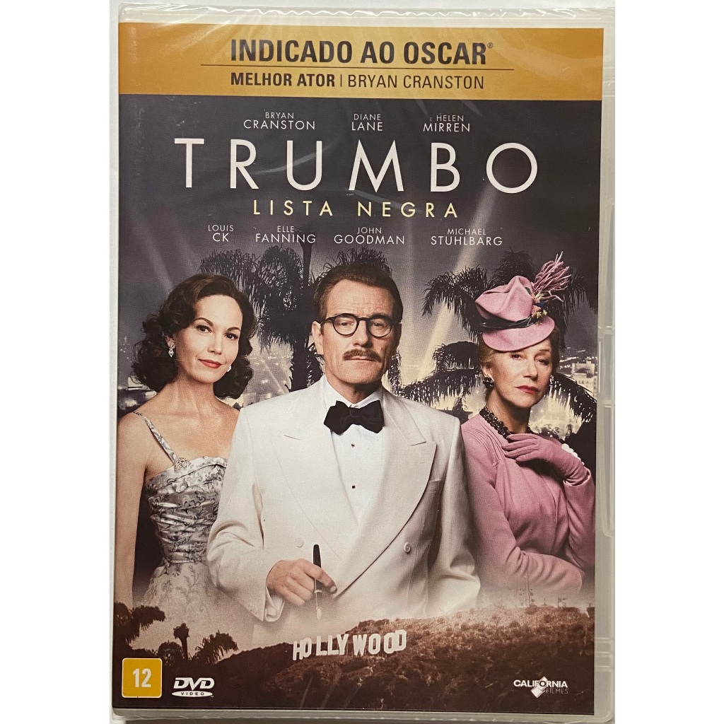 DVD Trumbo Lista Negra Bryan Cranston Diane Lane Original Lacrado ...