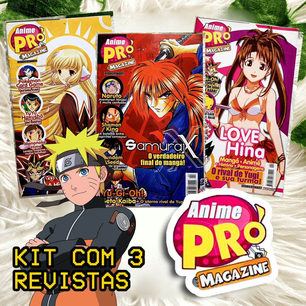 KIT 3 REVISTAS ANIME PRÓ MAGAZINE - Anime e Mangá (Dragon Ball, Yu - Gi ...