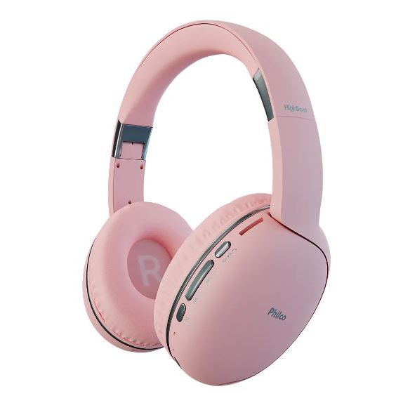 Fone De Ouvido Bluetooth Sem Fio Highbeat Pfo06btrg Philco Cor Rosa ...