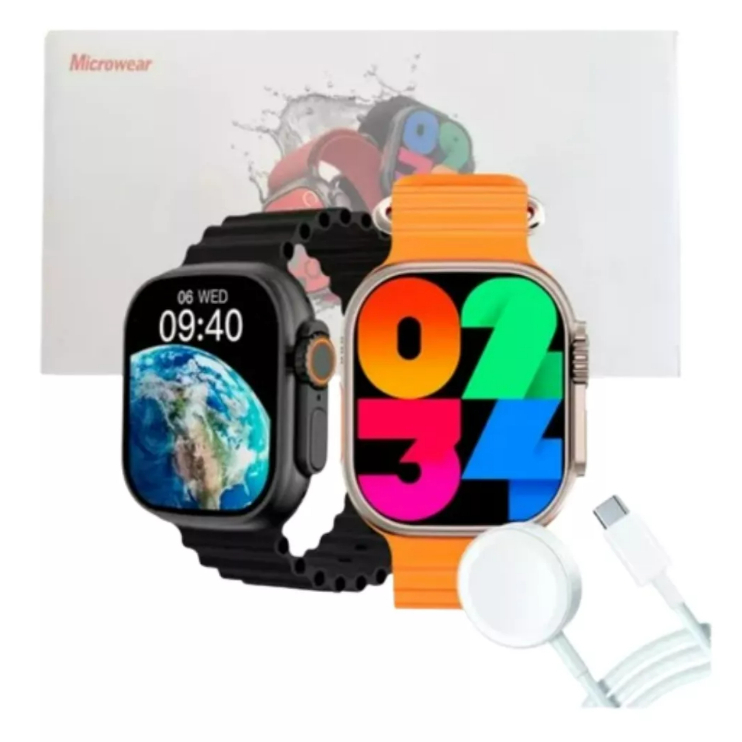 Relógio Smartwatch W69 Ultra Series 9 Android Ios Amoled Nfc | Shopee Brasil