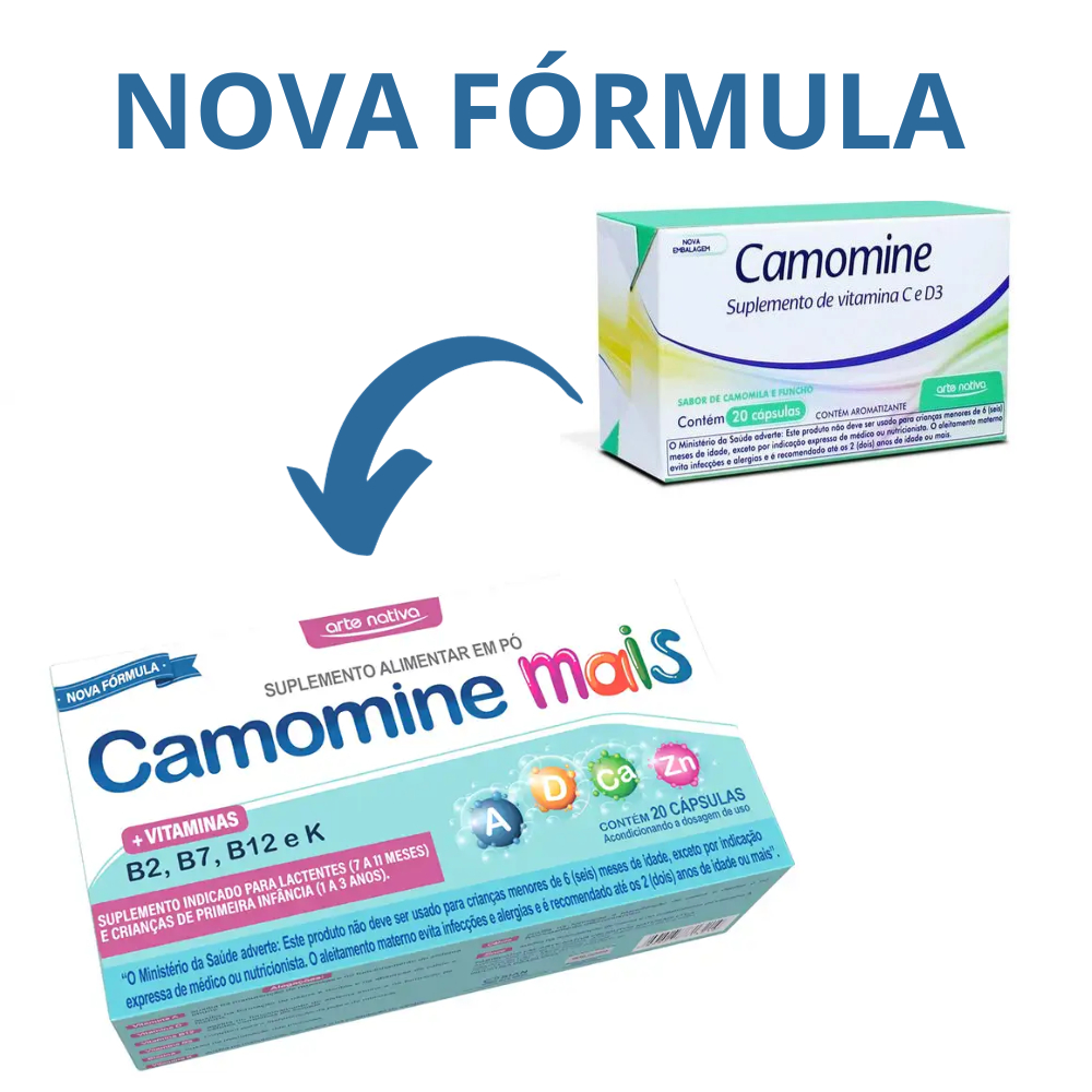 Vitamina Cx/20 Caps (camomine) | Shopee Brasil