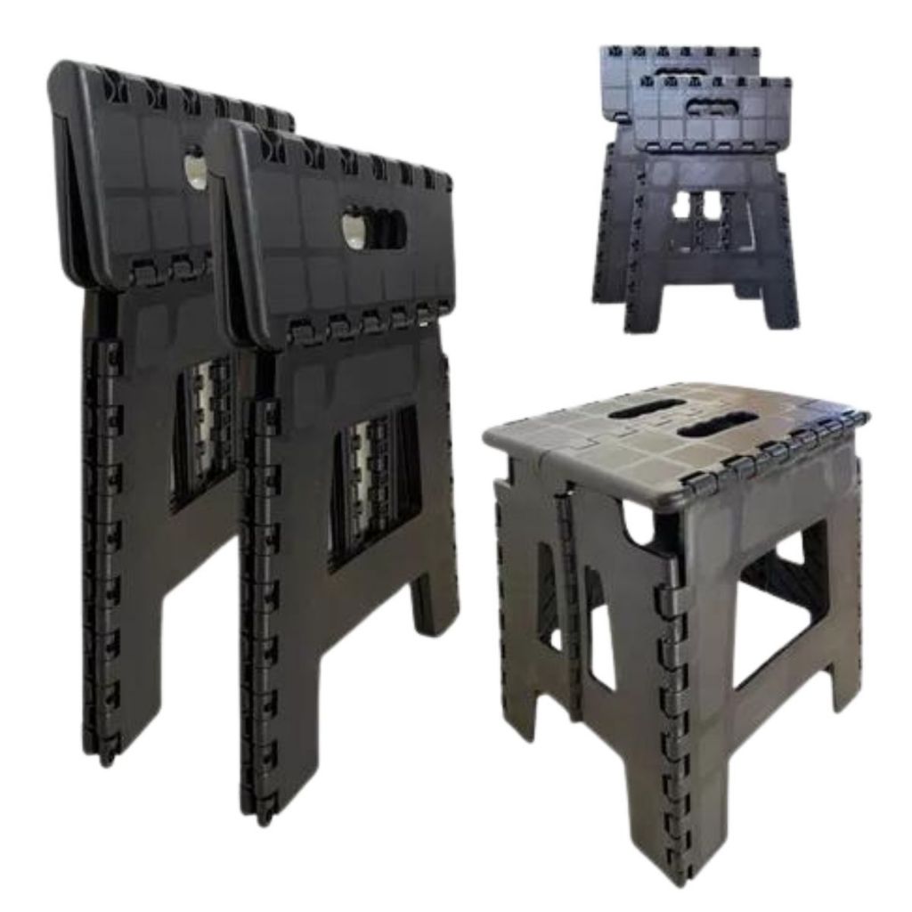 Banquinho Plástico Dobrável Banco Reforçado E Prático Conforto Que Se ...