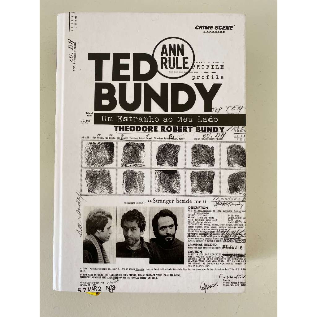 Livro Ted Bundy: Um Estranho ao Meu Lado por Ann Rule (capa dura) - Faz a Boa!