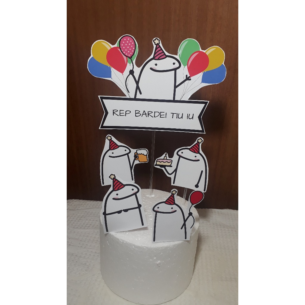 Topo de Bolo Flork Topper de Festas | Shopee Brasil
