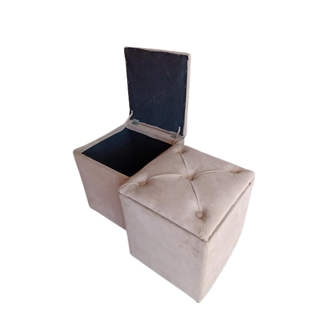 PUFFE BAU BANQUETA, BANCO, ACENTO BEGE | Shopee Brasil