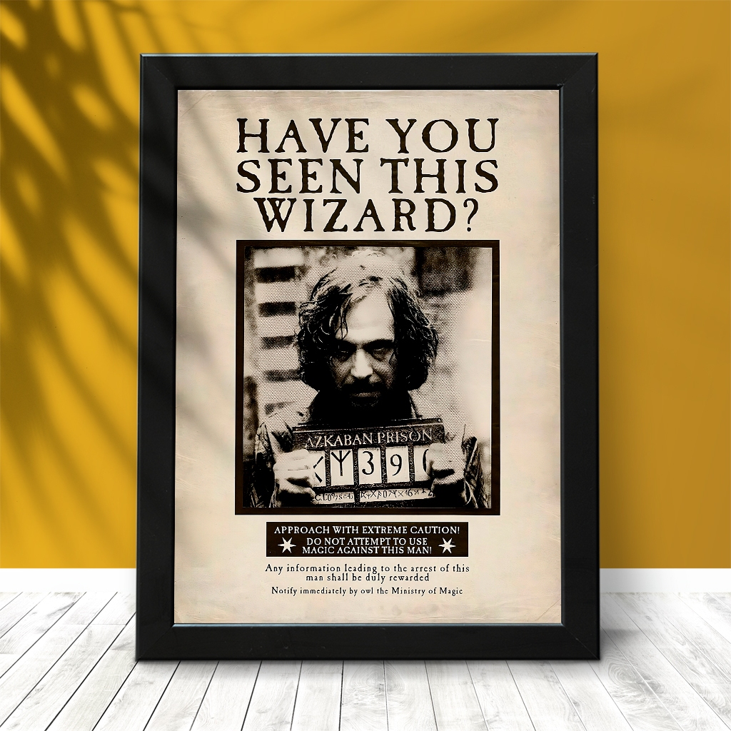 Quadro Decorativo Com Moldura e Acetato Harry Potter Azkaban Poster ...