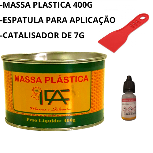 kIT Massa Plastica ICA com Espula de Plástico Para Aplicação e ...