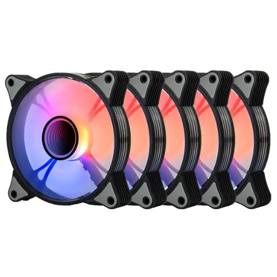Kit Cooler ARGB Gamer 5 Fans Aigo AR12PRO 120mm | Shopee Brasil