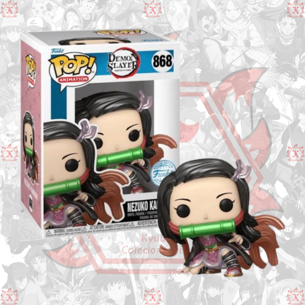 FUNKO POP DEMON SLAYER - NEZUKO KAMADO METALLIC *EX* 868 | Shopee Brasil