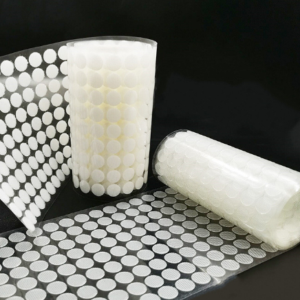 Kit Pares Velcro Adesivo TRANSPARENTE Casado Redondo (1CM) Dupla Face M ...