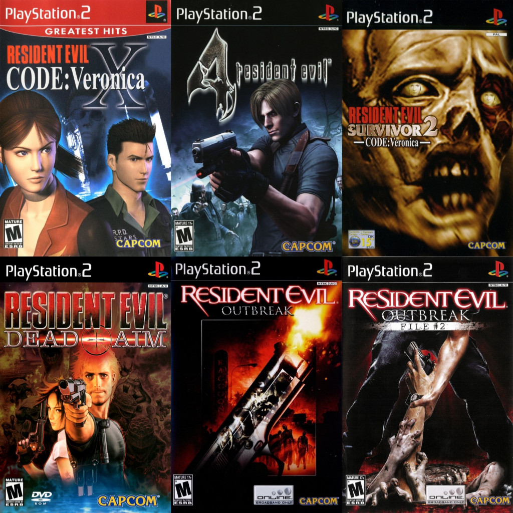 Coleção 6 Jogos Resident Evil Playstation 2 | Shopee Brasil