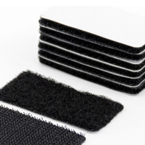 10 Unidades Tiras Velcro (Macho+Femea) Autoadesivo Preto ou Branco 10cm ...