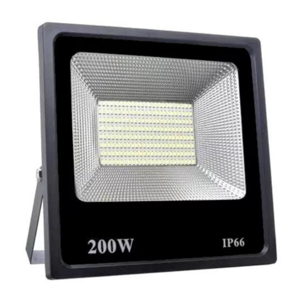 Refletor Led 200w Super Led Ip66 Holofote Branco Frio | Shopee Brasil